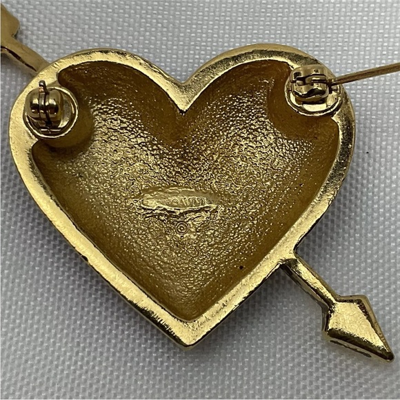 Avon | Jewelry | Vintage Avon 996 Hearts Afire Red Enamel Heart Arrow ...